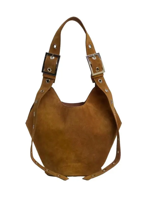 DONDUP Leather Bucket Bag With Adjustable Strap - Brown