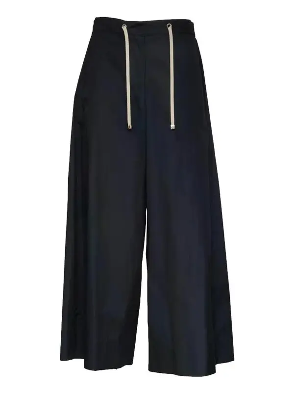 Max Mara Drawstring Trousers With Pockets - Blue