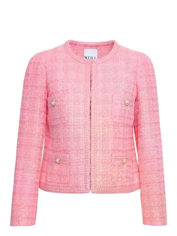 WEILL Tweed Braid Jacket - Pink