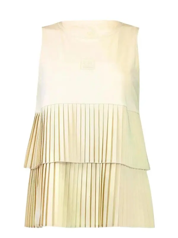Goldbergh Pleated Layered Top - Neutrals