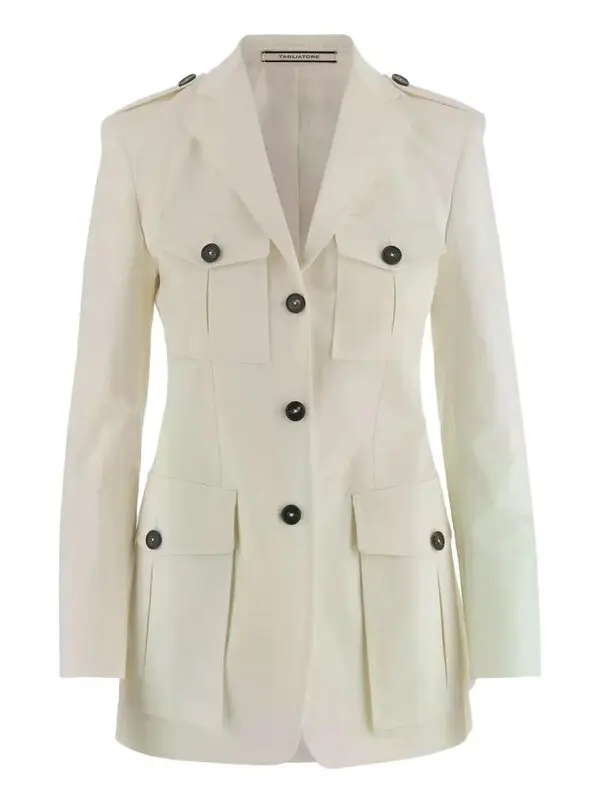 Tagliatore Single-breasted Jacket - White