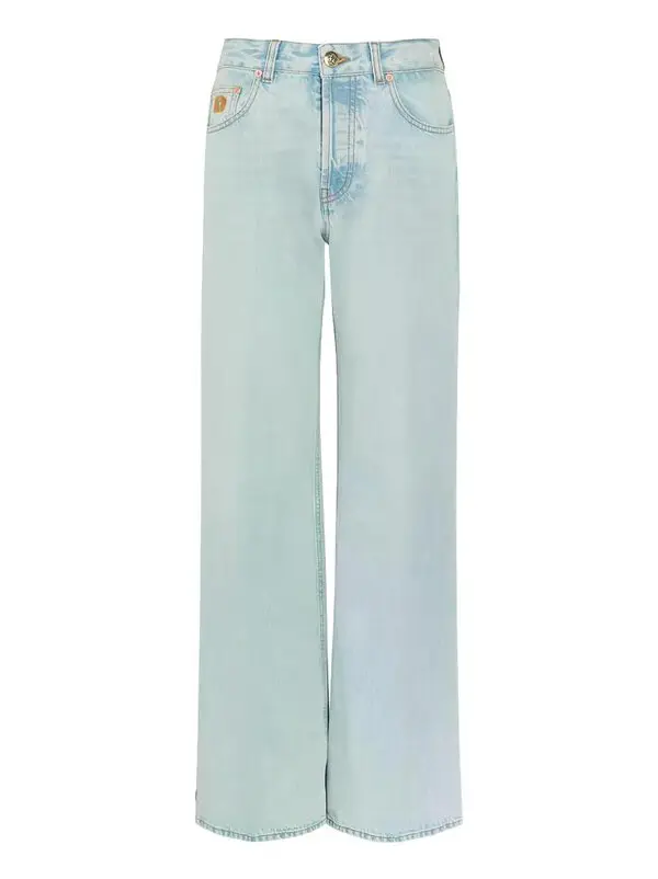 BLAZÉ MILANO Embroidered Denim Jeans - Blue