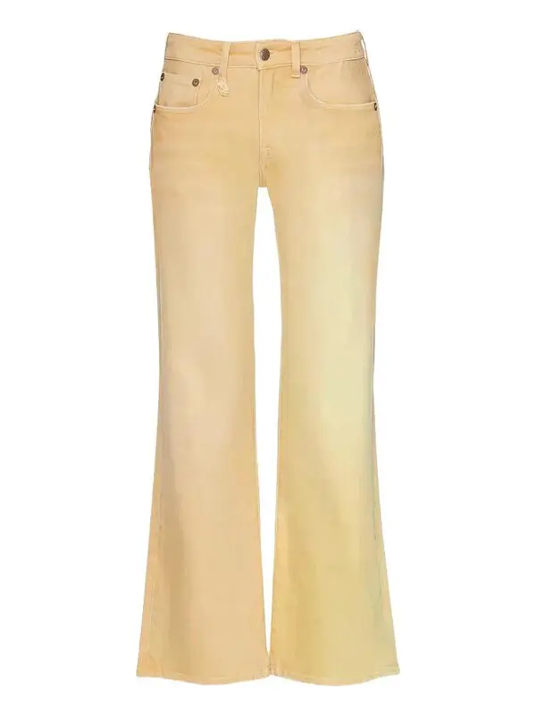 R13 Joan Cropped Flared Jeans - Neutrals