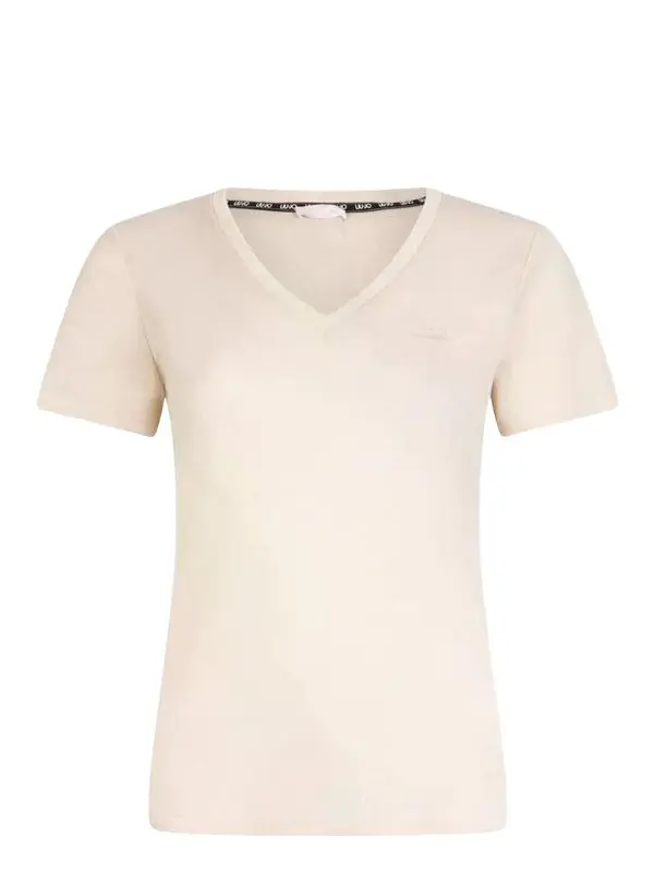 Liu Jo Logo Detail T-shirt - Neutrals