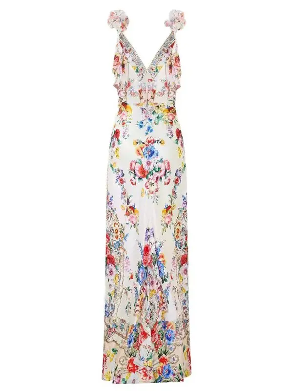 Camilla I Left My Heart In Granada Maxi Dress - White