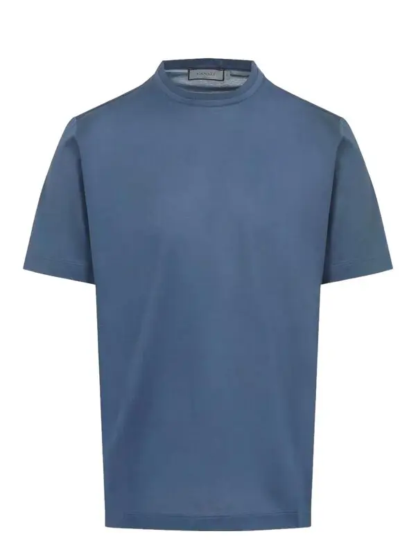 Canali Crew-neck T-shirt - Blue