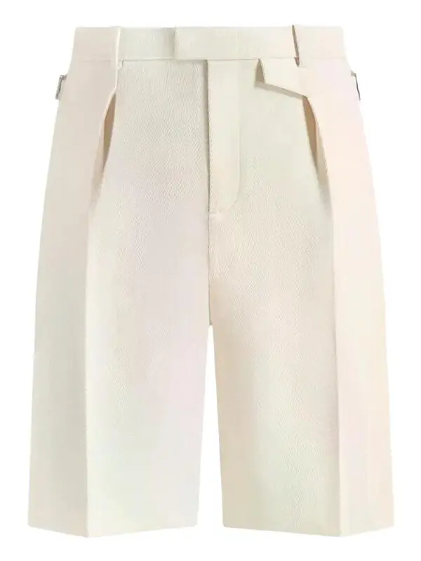 Manière De Voir Tailored Seam Bermuda Shorts - Neutrals