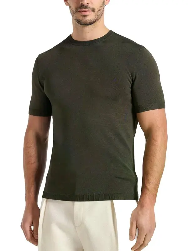 Manière De Voir Knitted Ribbed T-shirt - Green