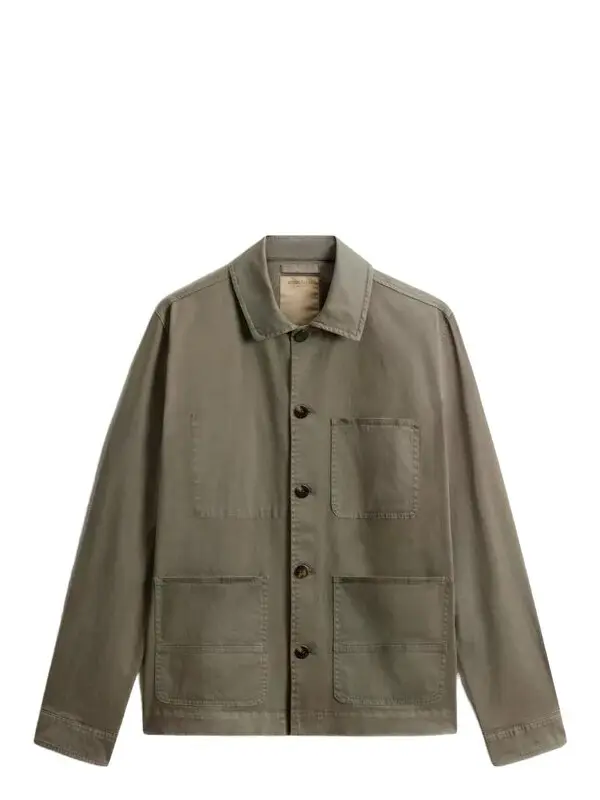 Woolrich Garment-dyed Shirt Jacket - Green