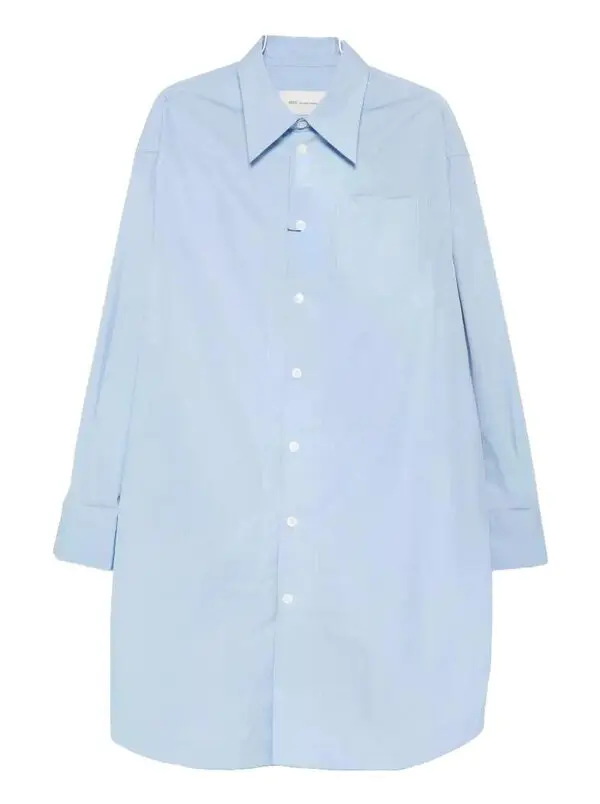 Ami Logo-embossed Shirt - Blue