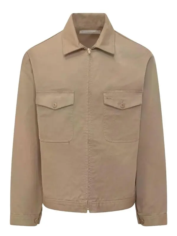 UNIVERSAL OVERALL Zipped Shirt Jacket - Neutrals