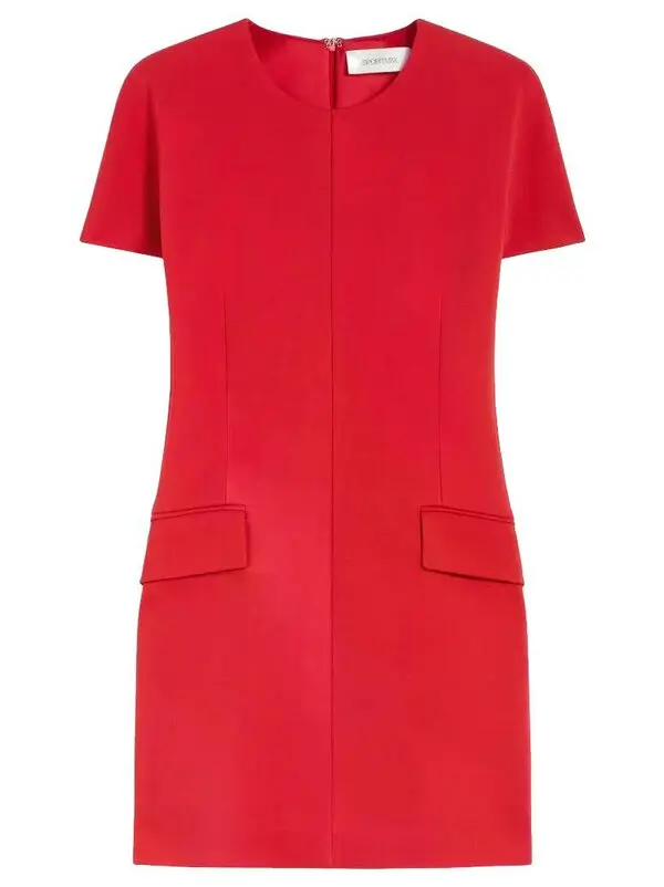 Sportmax Pocket Shift Dress - Red