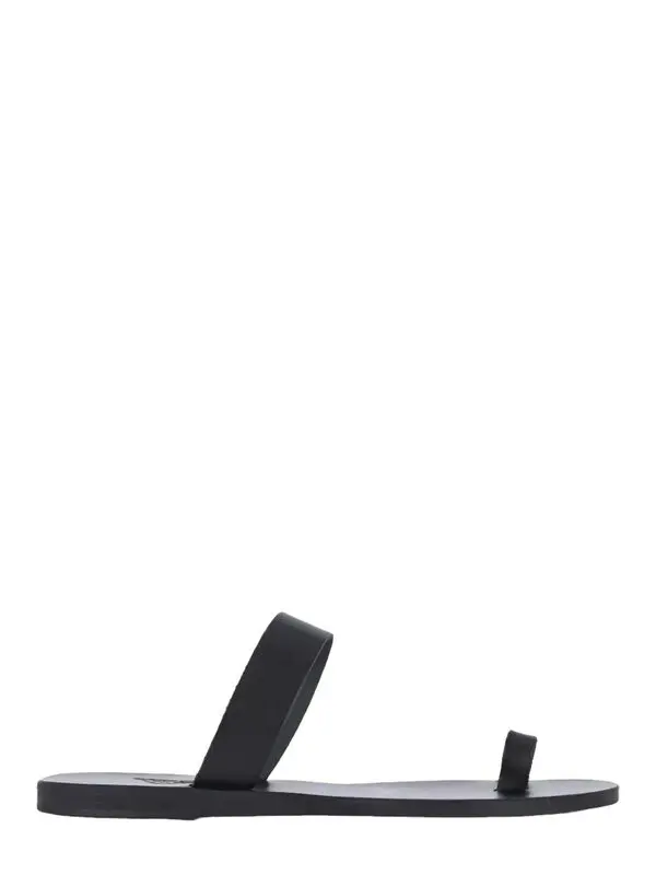 ANCIENT GREEK SANDALS Thalia Flat Sandals - Black
