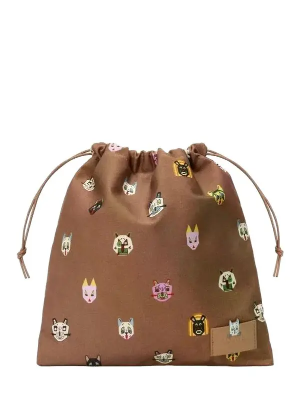Loewe Drawstring Pouch - Brown