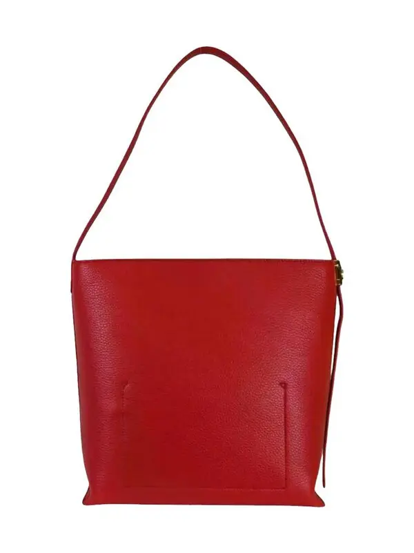 COCCINELLE Debossed Logo Shoulder Bag - Red
