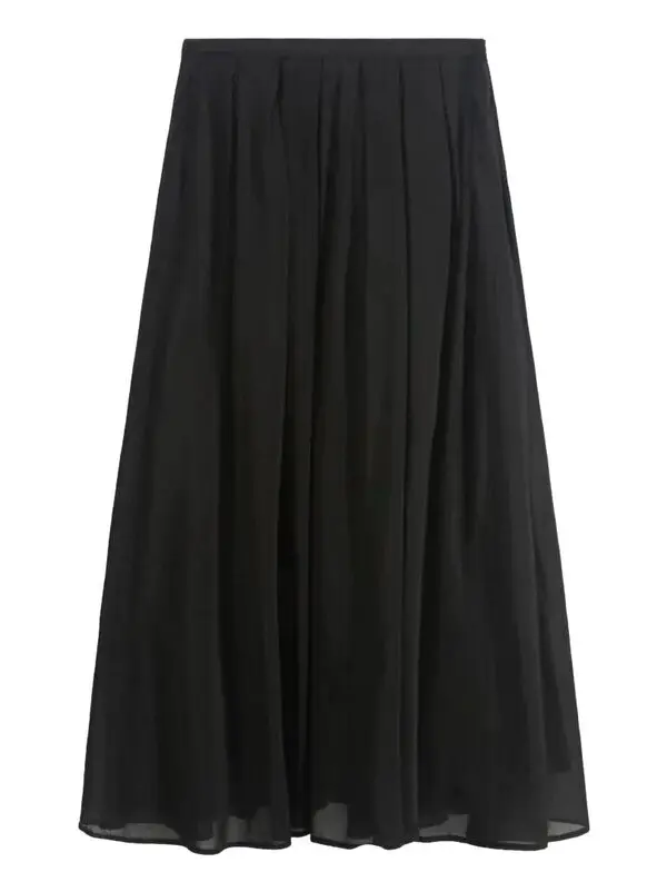 ROBERTO COLLINA Pleated Skirt - Black