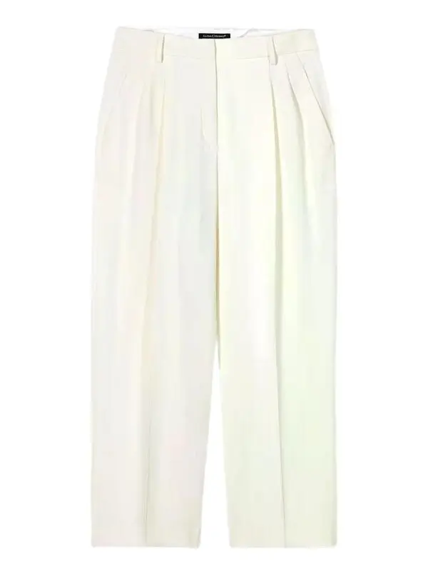LUISA CERANO Pleated Trousers - White