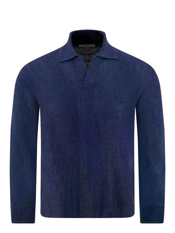 GRAN SASSO Polo-collar Sweater - Blue