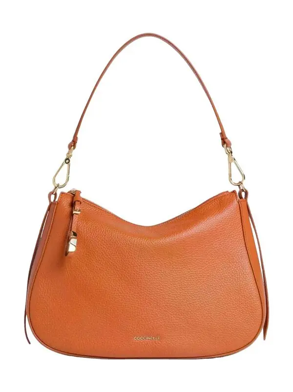 COCCINELLE Nory Small Leather Shoulder Bag - Orange