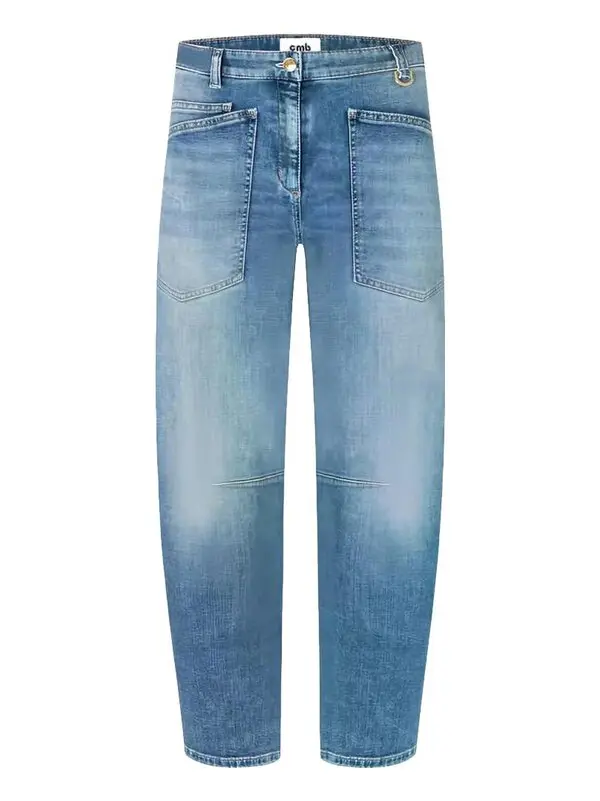 CAMBIO Barrel-leg Jeans - Blue