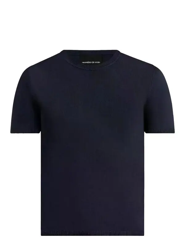 Manière De Voir Ellis Knitted T-shirt - Blue