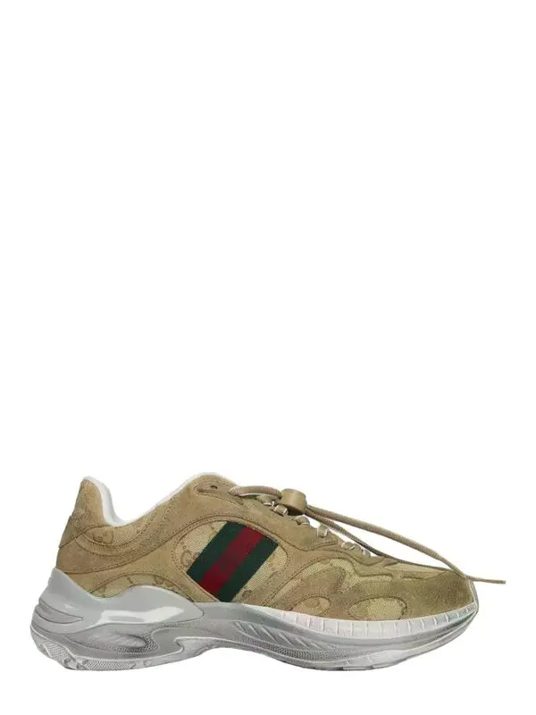 Gucci Leather Sneakers - Brown