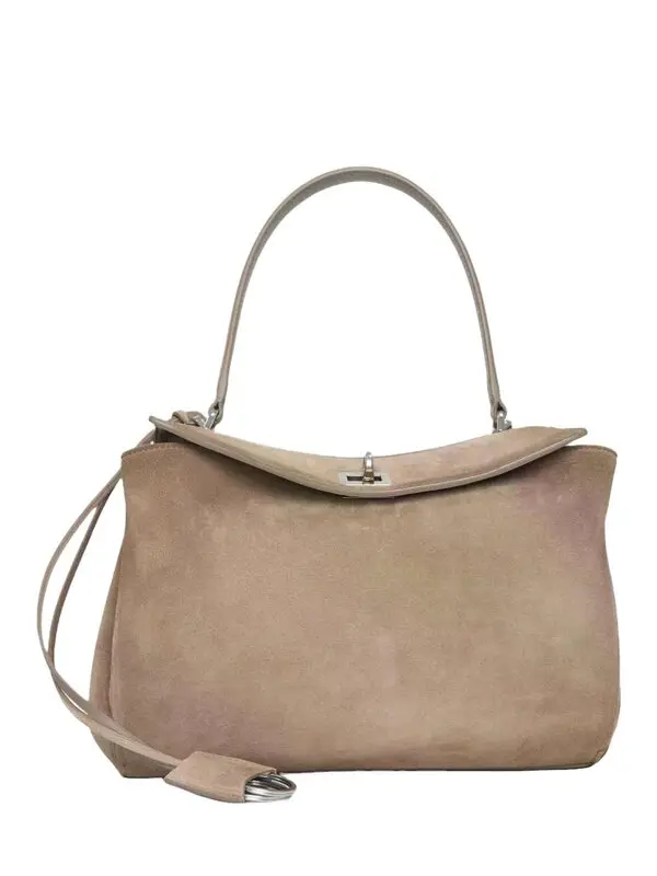 Balenciaga Small Rodeo Leather Top Handle Bag - Neutrals