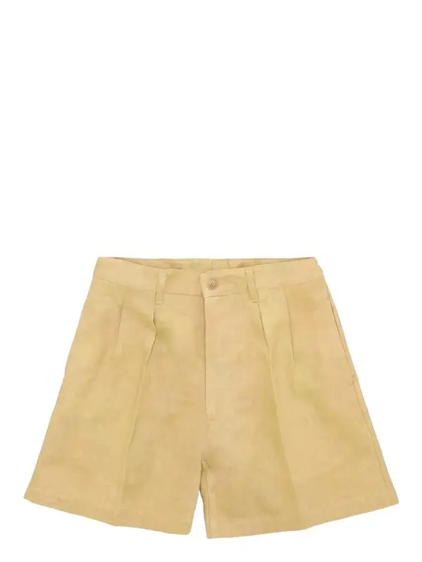FORTELA Pleated Bermuda Shorts - Neutrals
