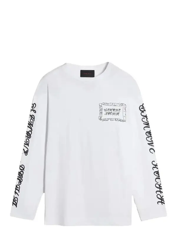 Simone Rocha Pillowcase Print Long-sleeve T-shirt - White