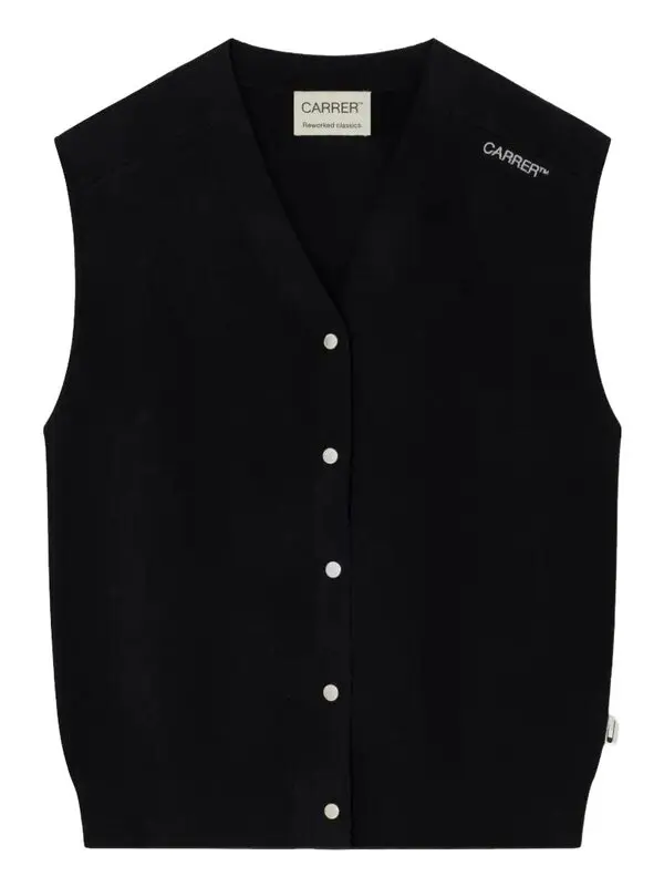 CARRER Cove V-neck Vest - Black