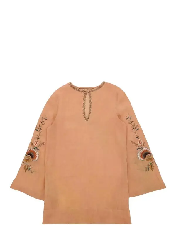 FORTELA Georgie Embroidered Blouse - Orange
