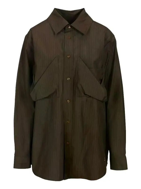 VIVIENNE WESTWOOD Achilles Oversized Utility Shirt - Brown