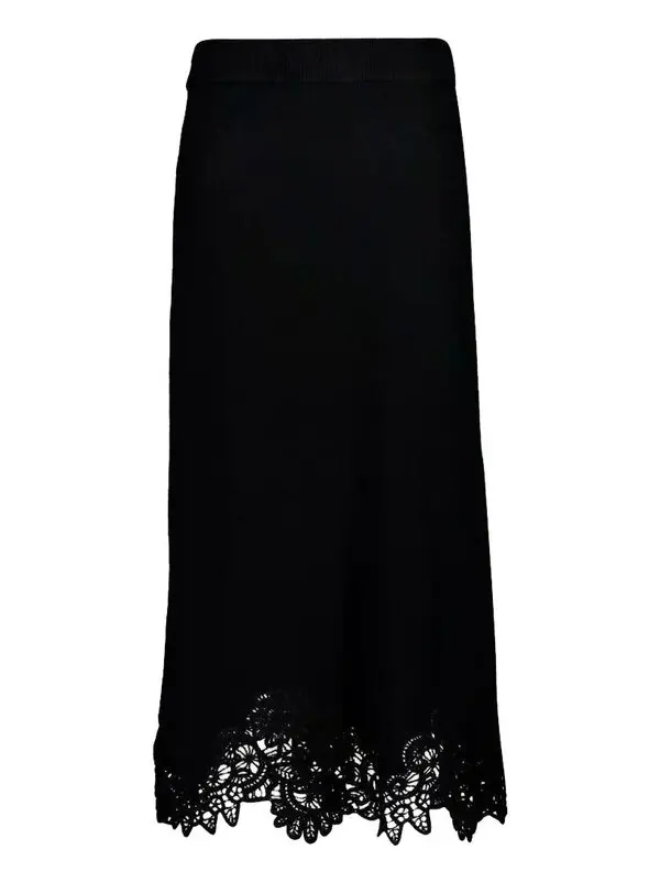 Zimmermann Luna Midi Skirt - Black