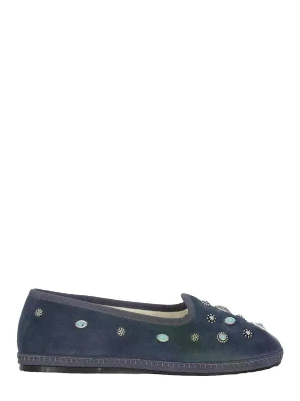FORTELA Studded Ballet Flats - Blue