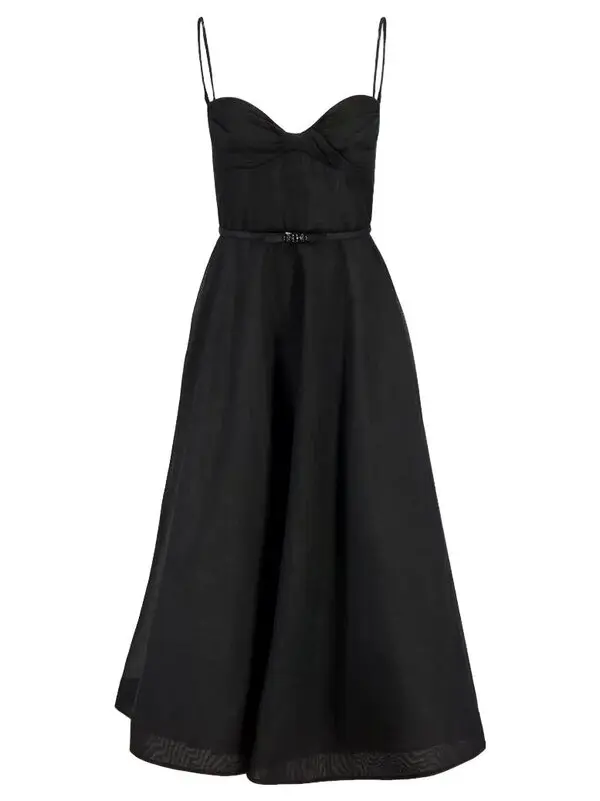Zimmermann Luna Midi Dress - Black