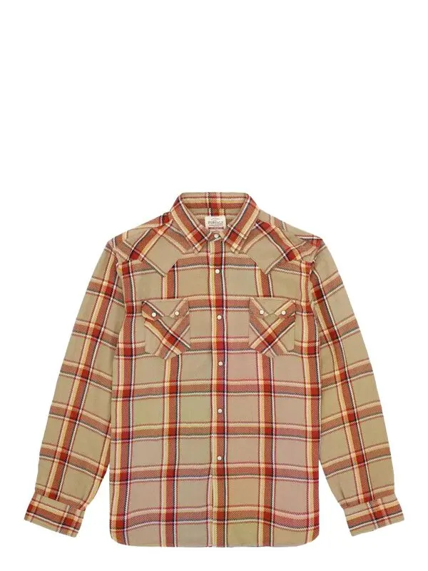 FORTELA Tartan Button Shirt - Neutrals