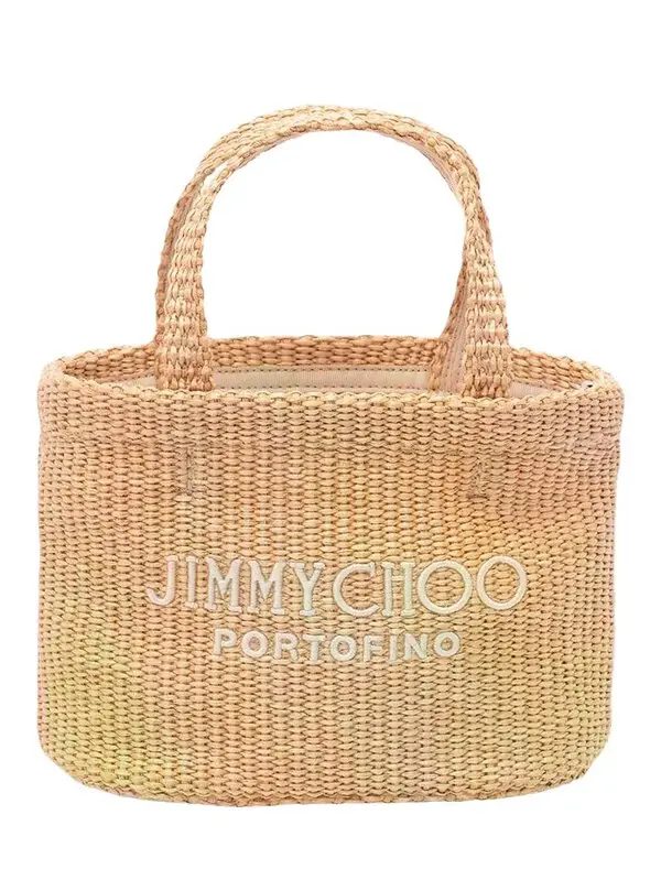 JIMMY CHOO Logo-detail Tote Bag - Neutrals
