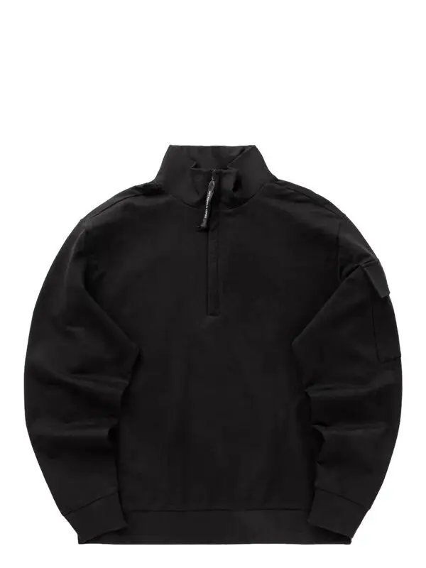 C.P. COMPANY Half Zip Sweater - Black