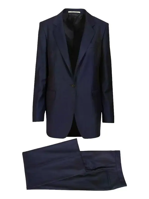 Tagliatore Pinstripe Tailored Jacket - Blue