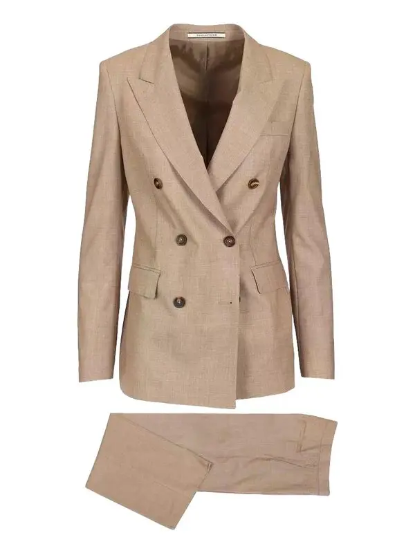 Tagliatore Double-breasted Paris Wool Suit - Neutrals