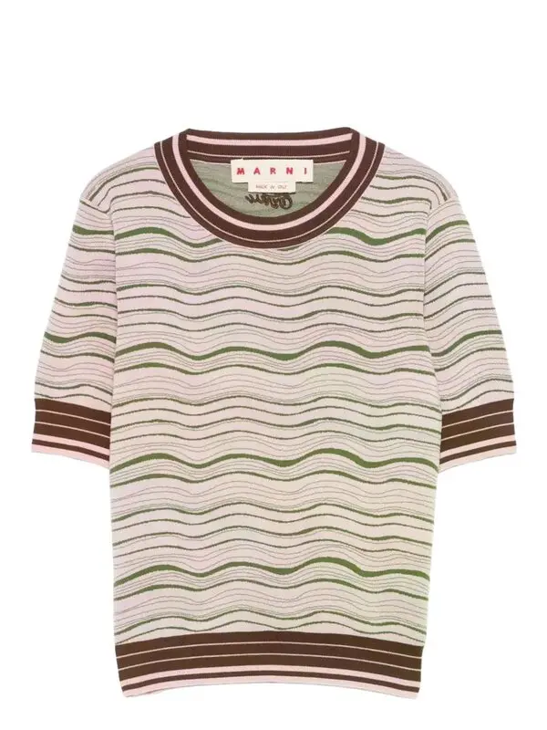 Marni Jacquard Logo Jumper - Pink