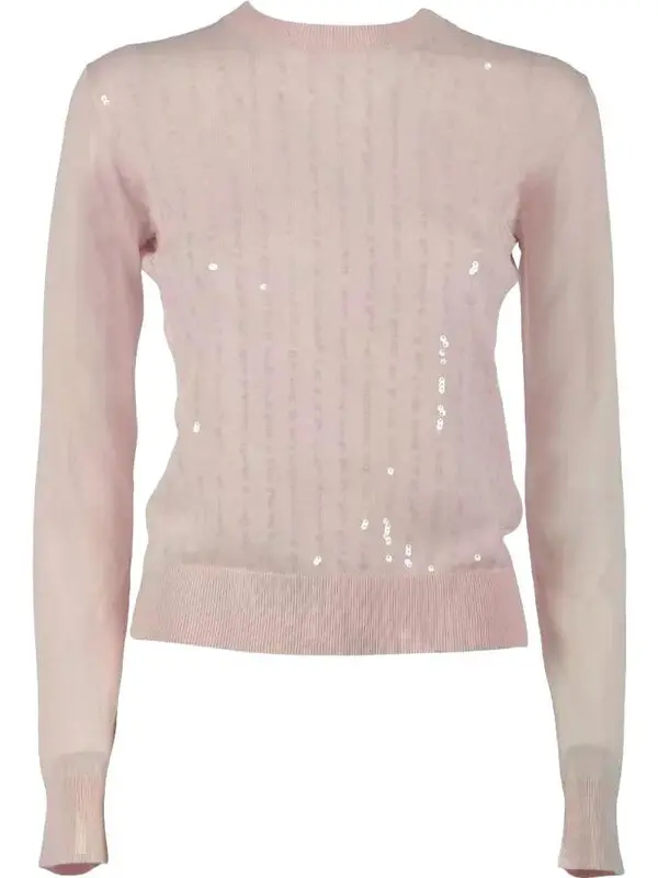 Max Mara Sequin-embellished Top - Pink
