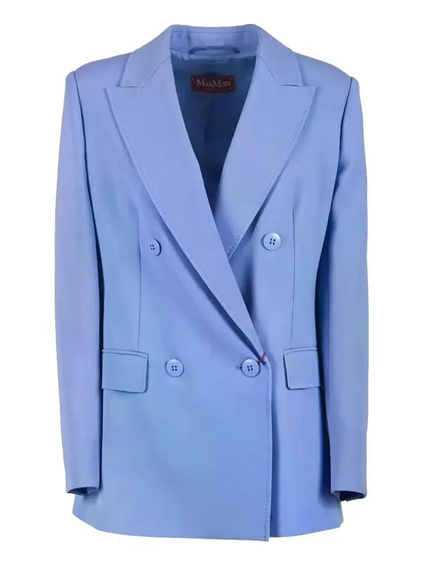 Max Mara Double-breasted Jacket - Blue