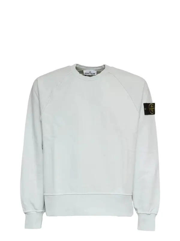 Stone Island Raglan Sleeve Fleece Sweatshirt - Blue