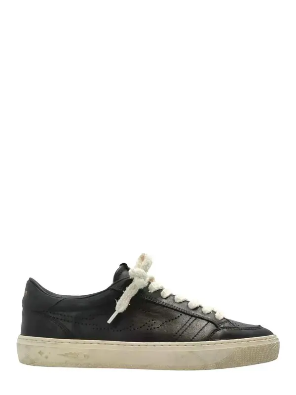 ENTERPRISE JAPAN Perforated Leather Sneakers - Black