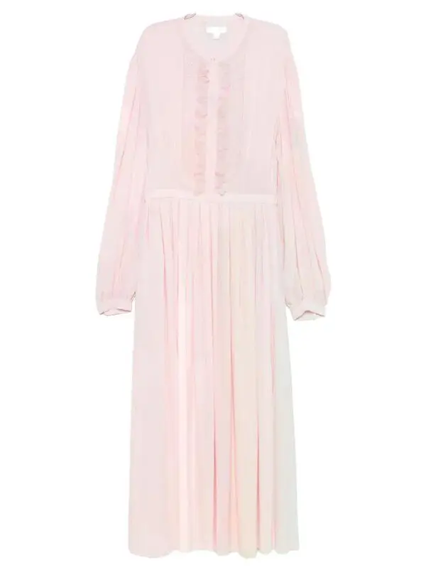 Giambattista Valli Ruffled Midi Dress - Pink