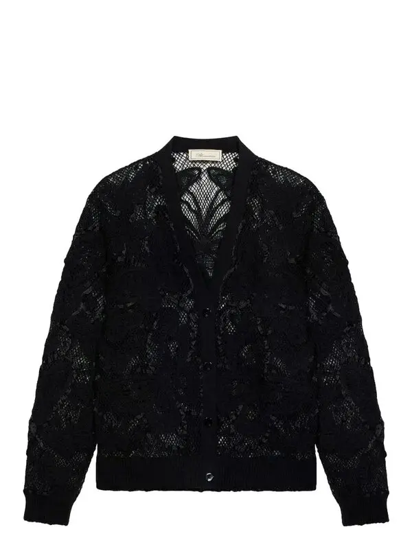 Blumarine V-neck Cardigan - Black