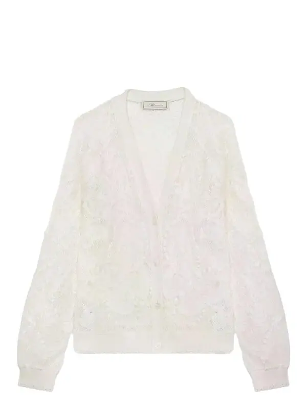 Blumarine Butterfly-applique Cardigan - White