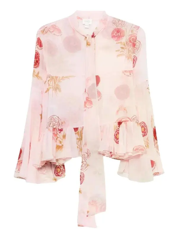 Giambattista Valli Floral-print Blouse - Pink