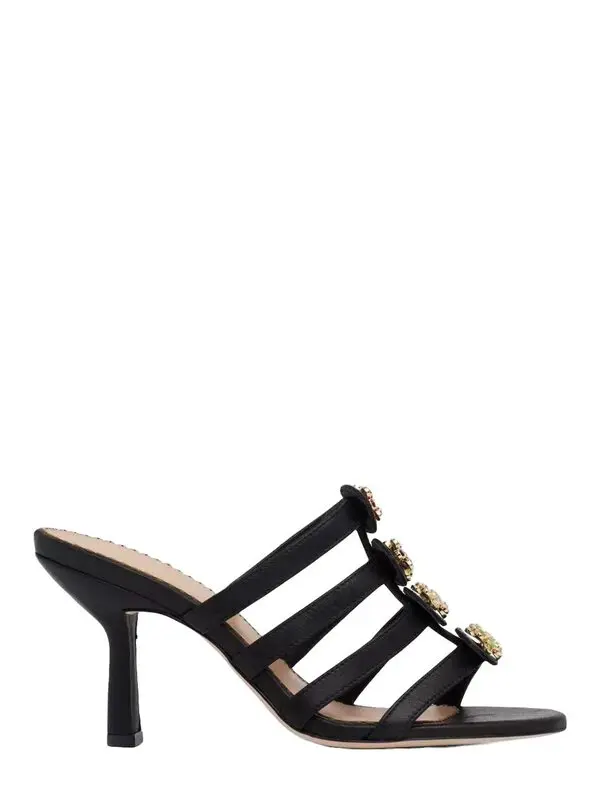 Cinq À Sept Embellished Heeled Sandals - Black